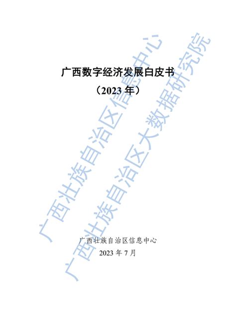广西数字经济发展白皮书（2023年）天港科技集团大连数据中心北京idc机房云服务辽宁服务器租用托管大数据产业园