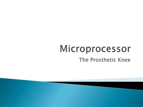 Microprocessor Prosthetic Knee Presentation Ppt