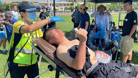 台東高溫飆破40度 美式足球裁判中暑倒地送醫
