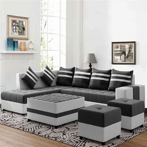 7 Seater Leather L Type Sofa Set 3 3 1 At ₹ 60000 Set In Jhajjar Id