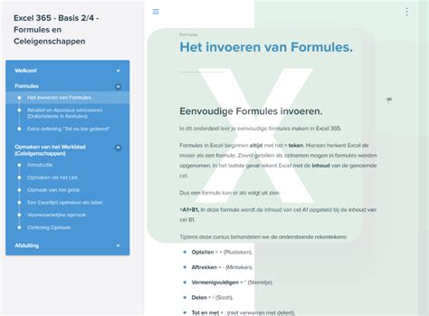 E Learning Excel Compuniversity