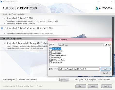 solved installing revit moving all autodesk files from c drive to d