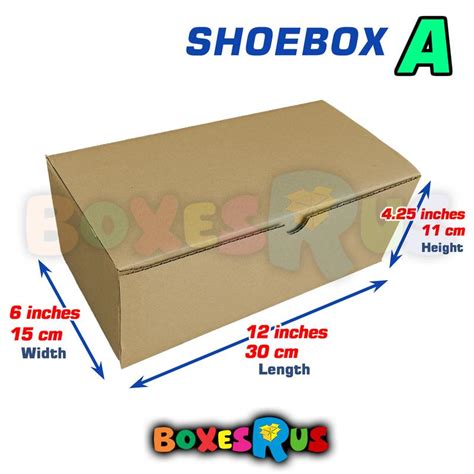 Corrugated Shoe Box 3 Sizes Available Sandals Flipflops Big Shoe