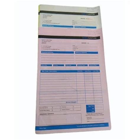 Paper Printed Invoice Bill Book Print Size A4 At Rs 450 Piece In Jalandhar Id 2851730333255