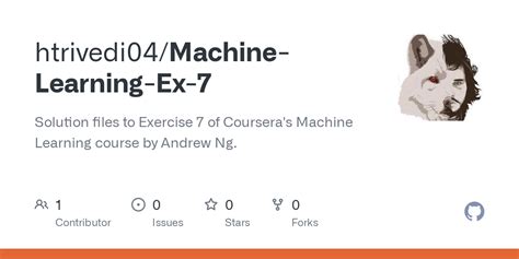 Github Htrivedi04machine Learning Ex 7 Solution Files To Exercise 7 Of Courseras Machine
