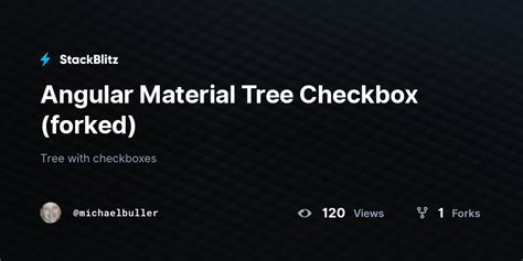 Angular Material Tree Checkbox Forked StackBlitz