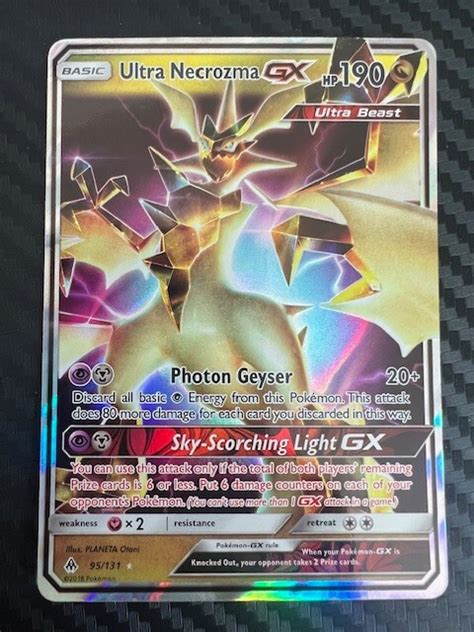 Ultra Necrozma Gx 95 Current Market Value Forbidden Light