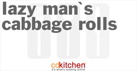 Lazy Mans Cabbage Rolls Recipe