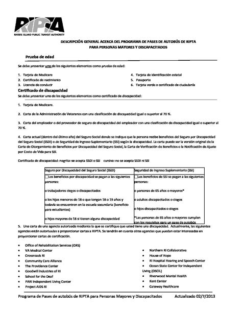 Descripci N General Acerca Del Programa De Pases De Autob S De Ripta Para Personas Mayores Y