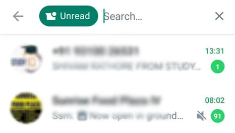 how to quickly filter unread messages on whatsapp mashtips