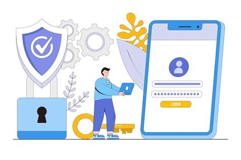 Premium Vector Flat Global Personal Cyber Data Security Online Internet Security Or