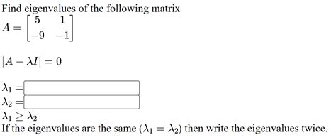 Solved Find Eigenvalues Of The Following
