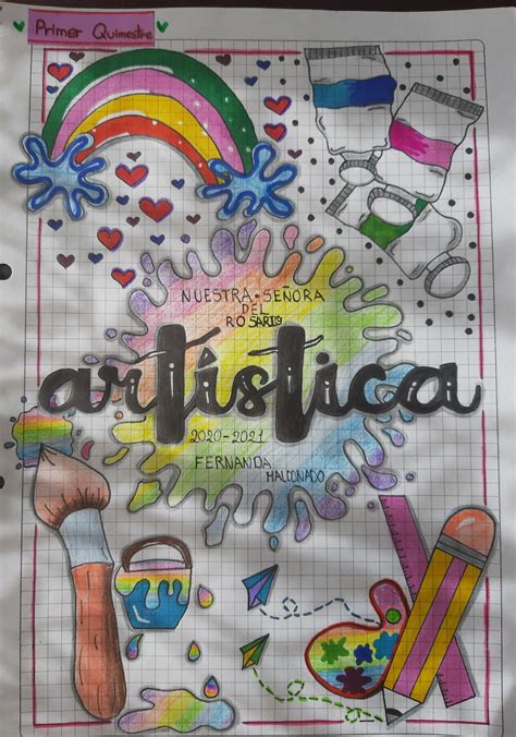 Caratula De Educacion Cultural Y Artística Caratulas Hechas A Mano