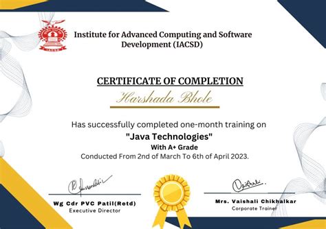 Harshada Bhole On Linkedin Javabackenddeveloper Completed