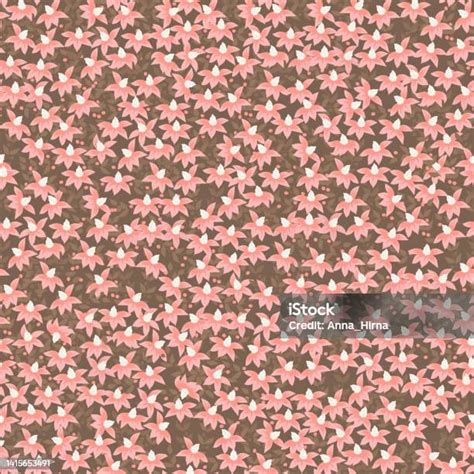 작은 추상적 인 꽃에 아름다운 꽃 무늬 꽃 매끄러운 배경 패션 프린트를위한 빈티지 템플릿 0명에 대한 스톡 벡터 아트 및 기타 이미지 Istock