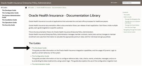Oracle Health Insurance Documentation Library Oracle Health Insurance Claims Adjudication