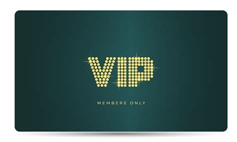 프리미엄 Vip 카드 템플릿 에메랄드 그린 변형적인 청록색 회원 전용의 특별한 디자인 콘서트 스파 라운지 독점 액세스에 대한 벡터 일러스트 레이 션 0명에 대한 스톡 벡터