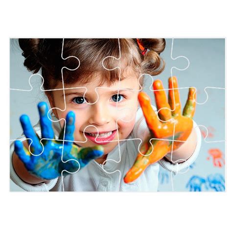 Пъзел А5 с дървена основа