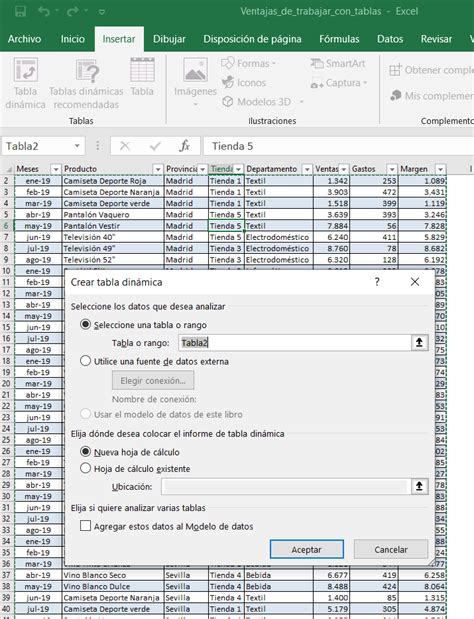 Ventajas De Trabajar Con Tablas En Excel Excelyfinanzas Com