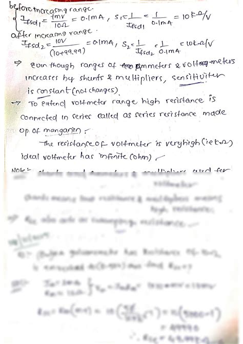 Solution Pmmc Dc Ammeter And Voltmeter With Solved Examples Designing Of Lpf Wattmeter And Upf