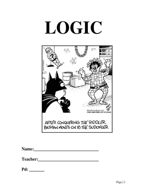 Fillable Online Statements And Logic Symbols Negations Conjunction Fax Email Print