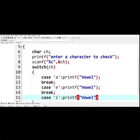 Program To Check Whether An Alphabet Is Vowel Or Consonant In C Programming Language Youtube