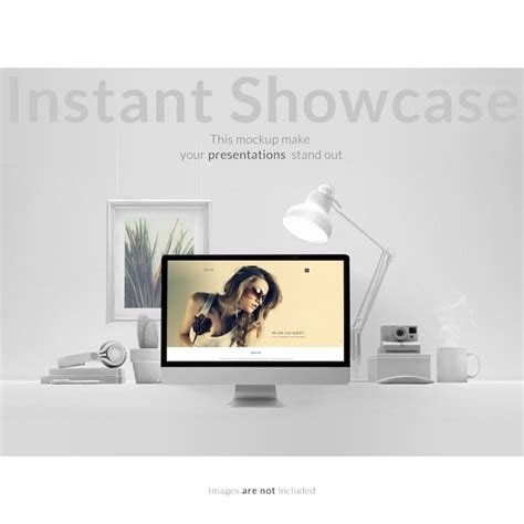 Premium PSD Computer Mock Up Design