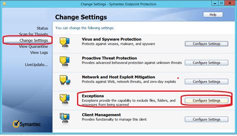how to make symantec endpoint manager exceptions vacationsnsa