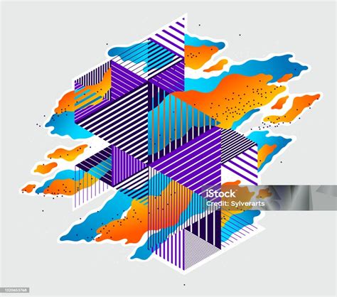 추상적 인 다채로운 용암 유체 벡터 일러스트레이션과 기하학적 라인 거품 그라데이션 모양 의 움직임 예술적 배경 그래픽 요소 역동적 인 현대 미술 액체 형태가 흐르고 있습니다