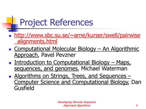 ppt developing pairwise sequence alignment algorithms powerpoint presentation id 150196