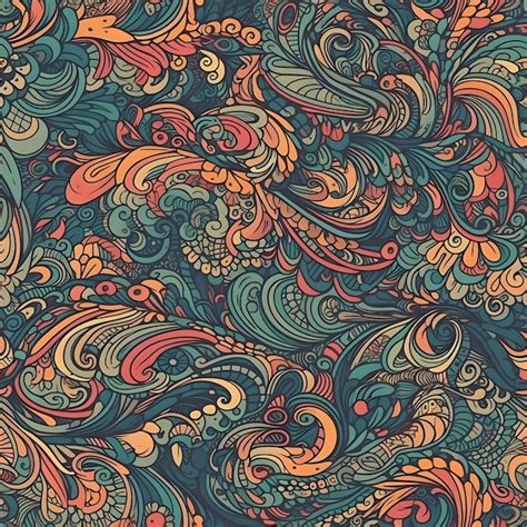 Premium Photo Seamless Psychedelic Wave Pattern Background Texture