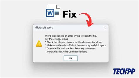 손상된 Ms Word 문서를 복구하는 방법