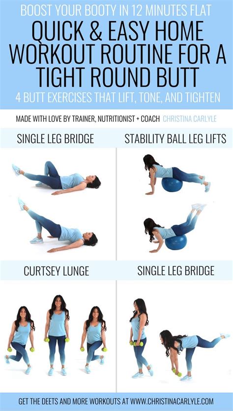 This Quick And Easy Home Workout Routine Has 4 Aerobic Butt Exercises