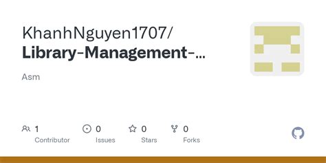 Github Khanhnguyen Library Management System Asm
