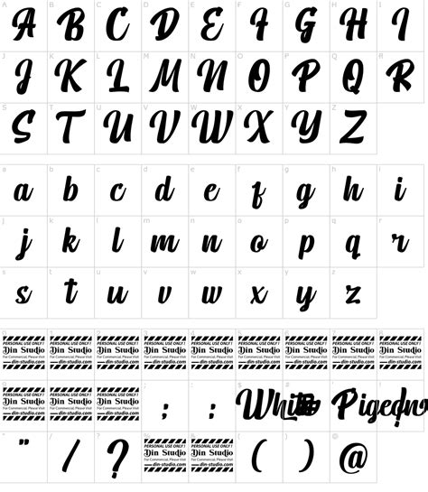 White Pigeon Font Download