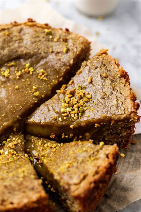 Ooey Gooey Vegan Pistachio Butter Cake The Banana Diaries