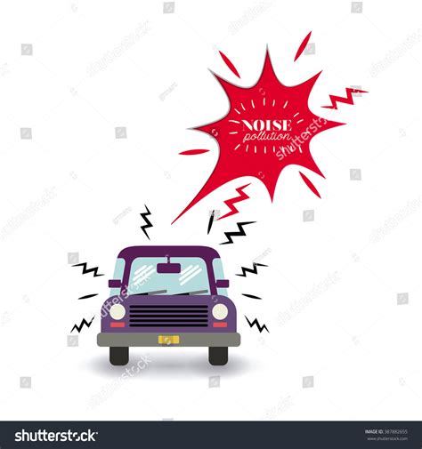 Noise Pollution Design Vector Illustration Eps10 Stock Vector Royalty