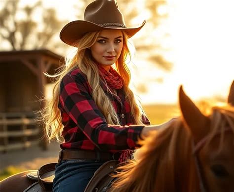Cowgirl Blonde Image Free Ai Generator Makepix