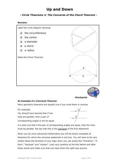 The Chord Theorem Converse
