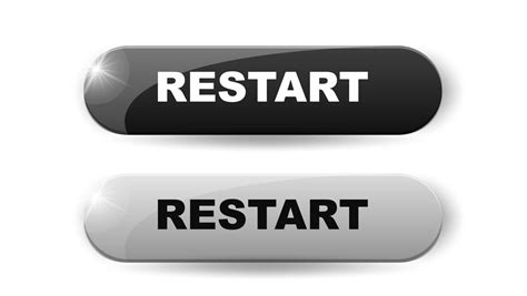 Restart Button Vector Illustration 25753777 Vector Art At Vecteezy