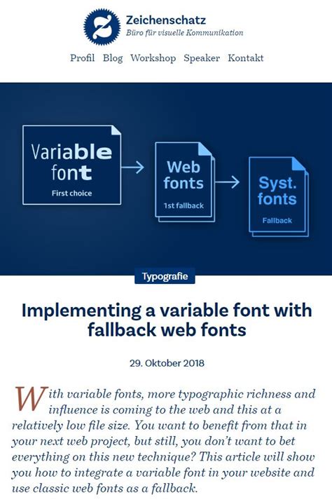 Implementing A Variable Font With Fallback Web Fonts Web Font Typography Fonts Strong Font