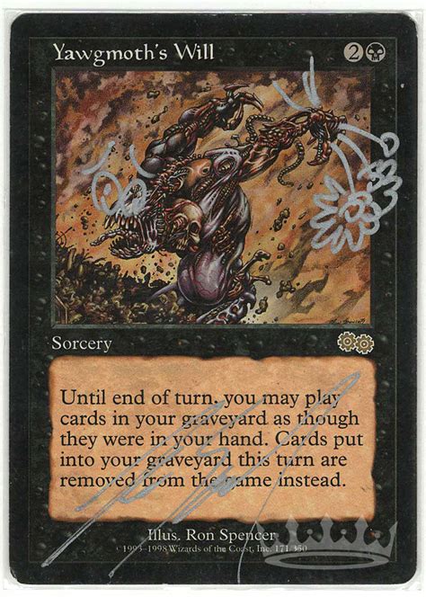 Yawgmoths Will Signed And Altered By Artist Ron Spencer Mtgkingpin