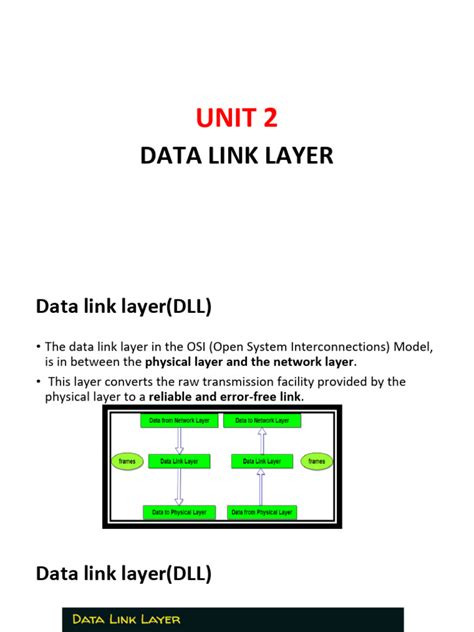 Data Link Layer Pdf Transmission Control Protocol Error Detection And Correction