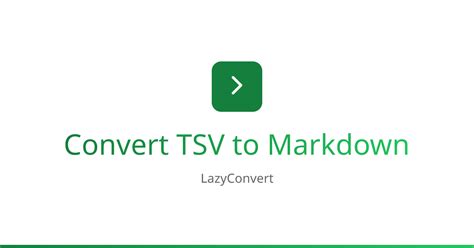 Tsv To Markdown Online Converter Free