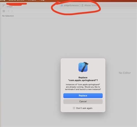 Ios Why I Am Getting Replace Comapplespringboard When I Want To