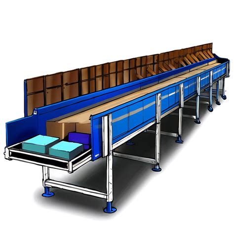Download Warehouse Sorting Conveyor System Png 06122024