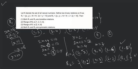 Let Mathrm N Denote The Set Of All Natural Numbers Define Two Binary R