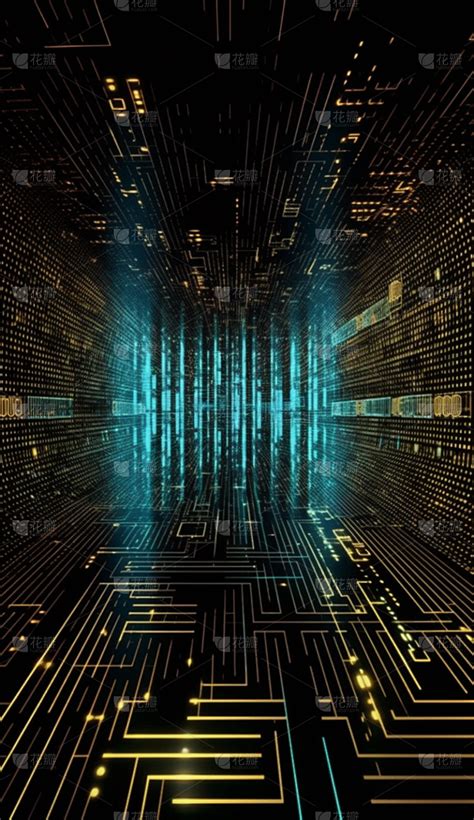 计算机电路板科技背景