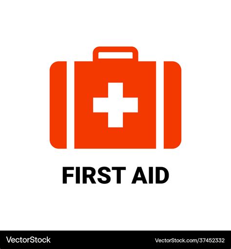 First Aid Icon Symbol Cross Safety Medic Vector Image
