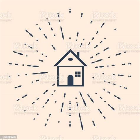 베이지 색 배경에 고립 된 블랙 하우스 아이콘 홈 기호입니다 추상 원 임의점 벡터 일러스트레이션 0명에 대한 스톡 벡터 아트 및 기타 이미지 Istock